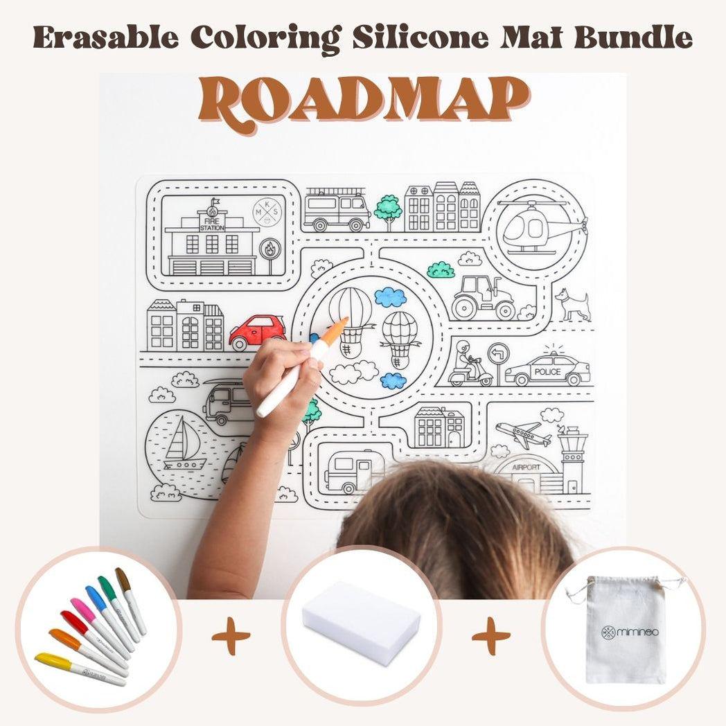 Silicone coloring mat, dinnerware, toys and kids clothing MKS Miminoo