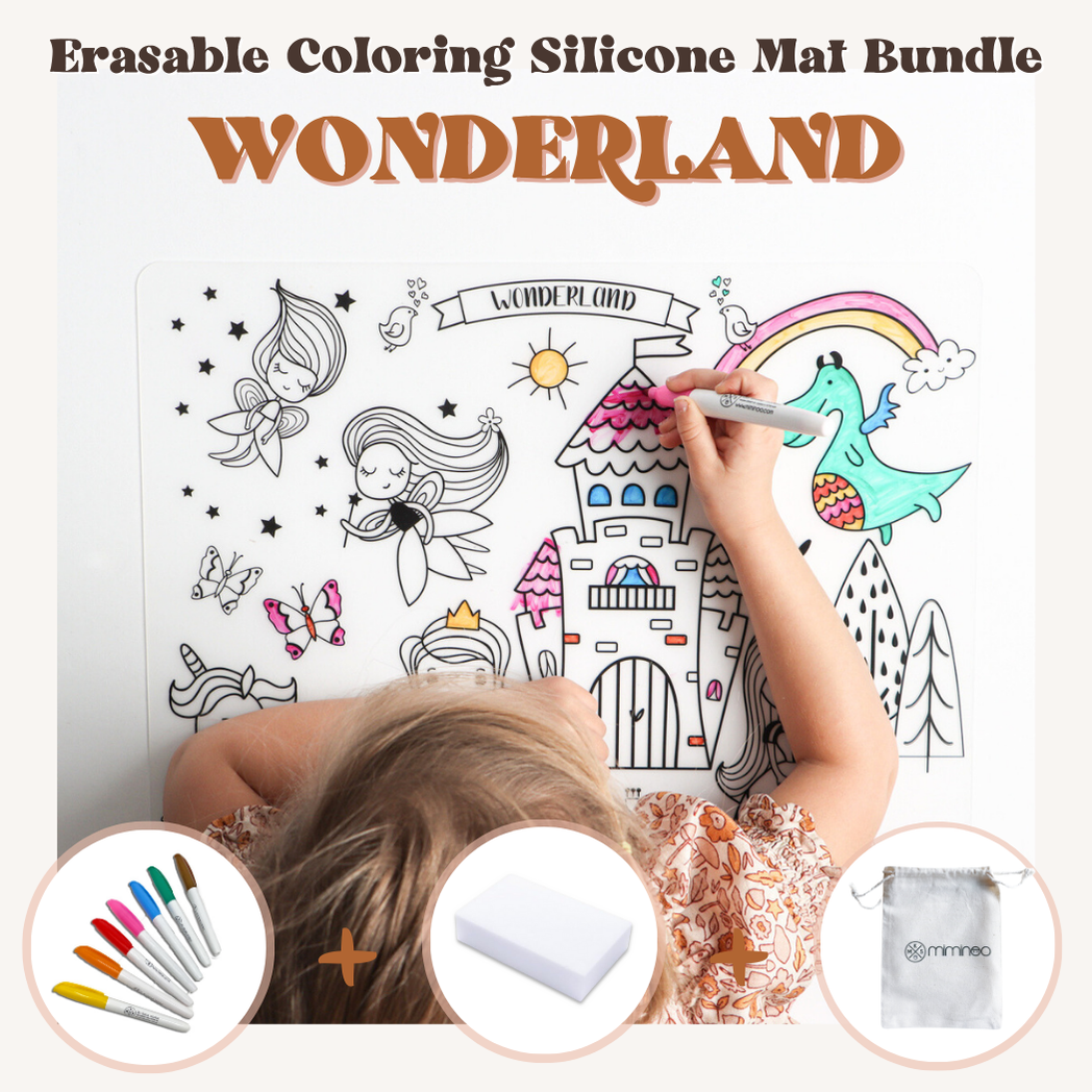 Silicone coloring mat, dinnerware, toys and kids clothing MKS Miminoo